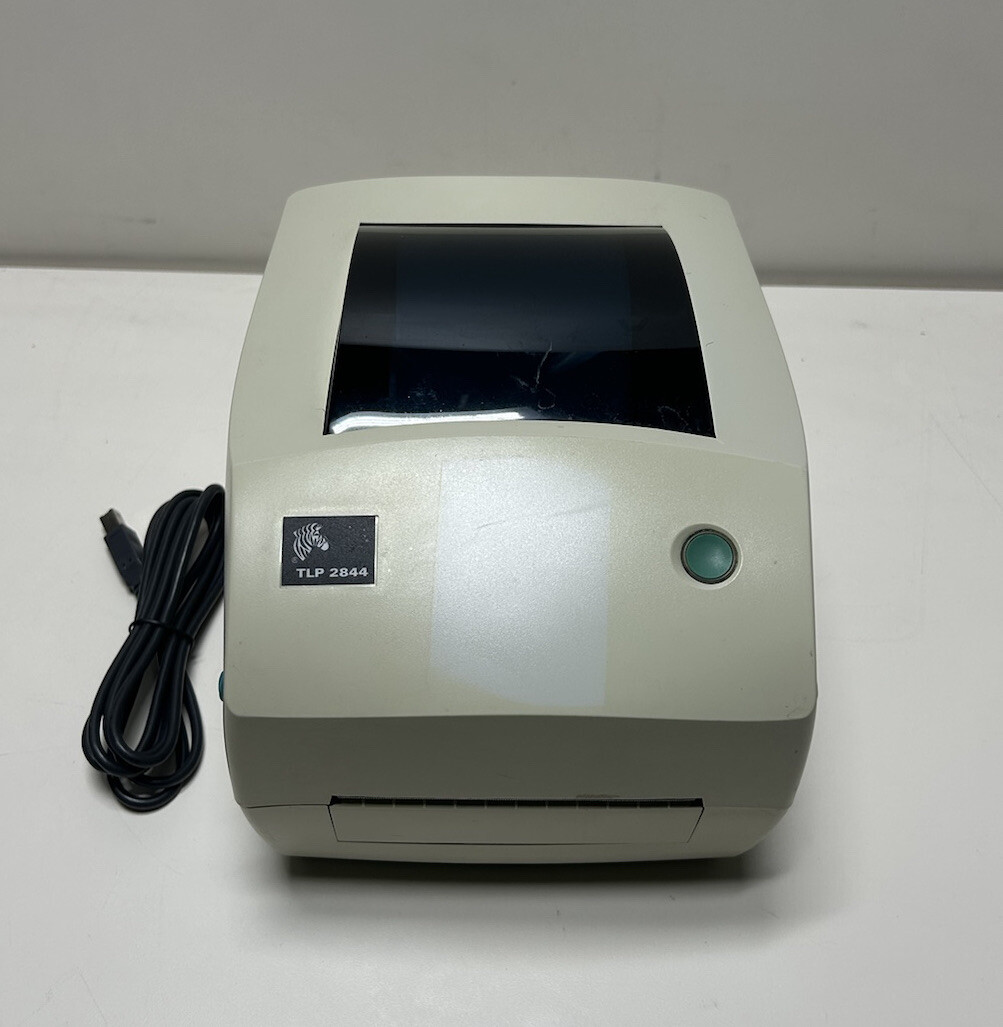 Zebra TLP 2844 Thermal Label Printer w/ Serial and USB Ports Tested ...