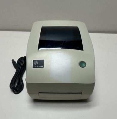 Zebra TLP 2844 Thermal Label Printer w/ Serial and USB Ports Tested ...