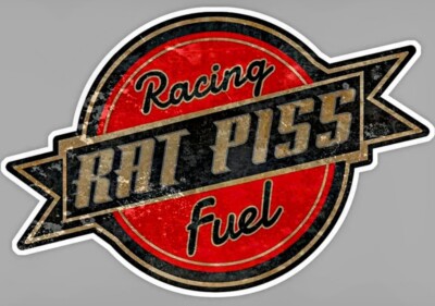 2-PACK RAT ROD HOT ROD STREET ROD STICKER CHOPPER VINTAGE RACING RAT ...