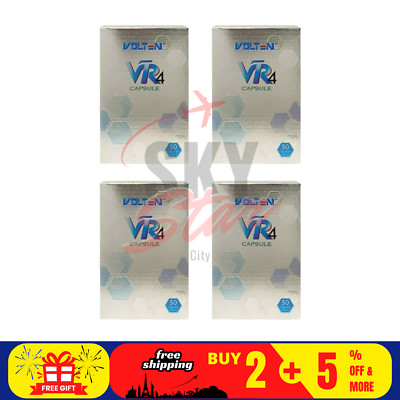 4 X Volten VR4 Capsule Black Ginger Extract Plant Based General Health ...