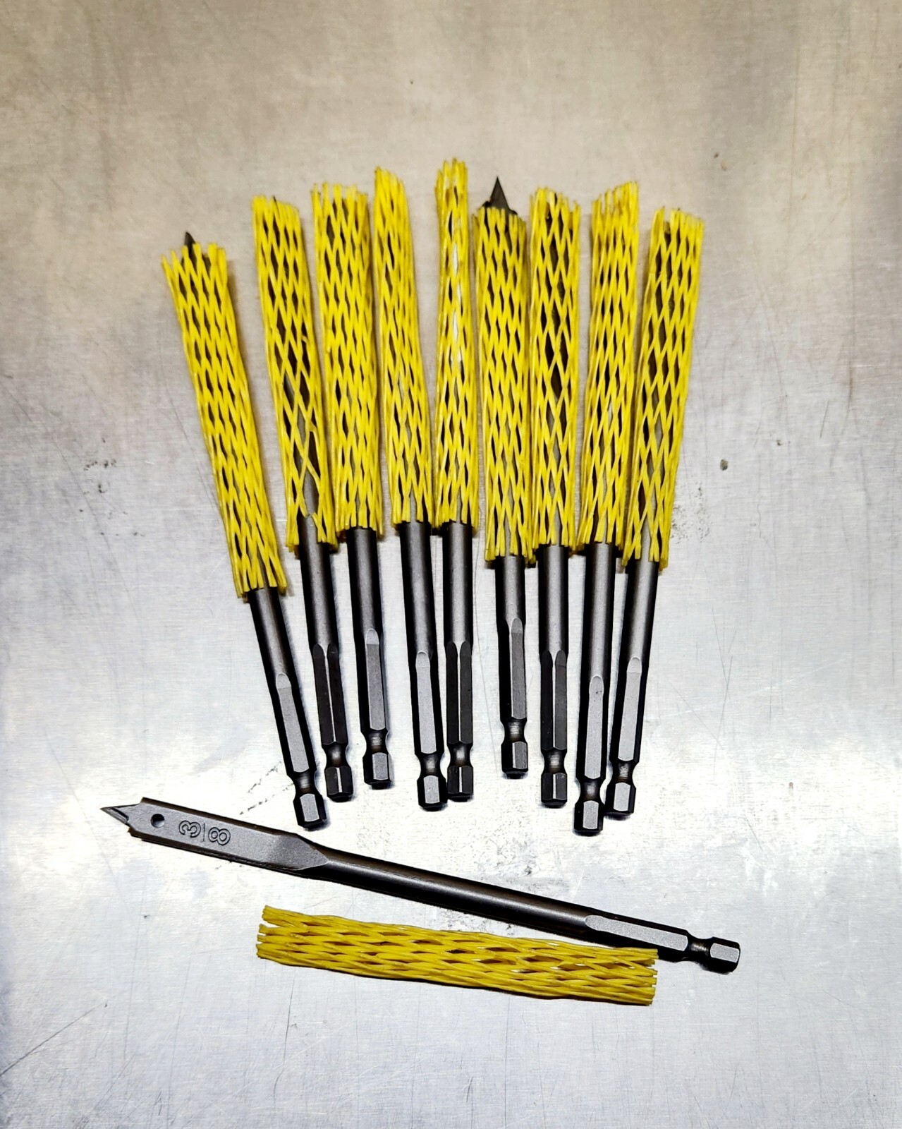 10 DeWalt 3/8" Paddle Bits Quick Change Hex Shank Spade Wood Boring ...