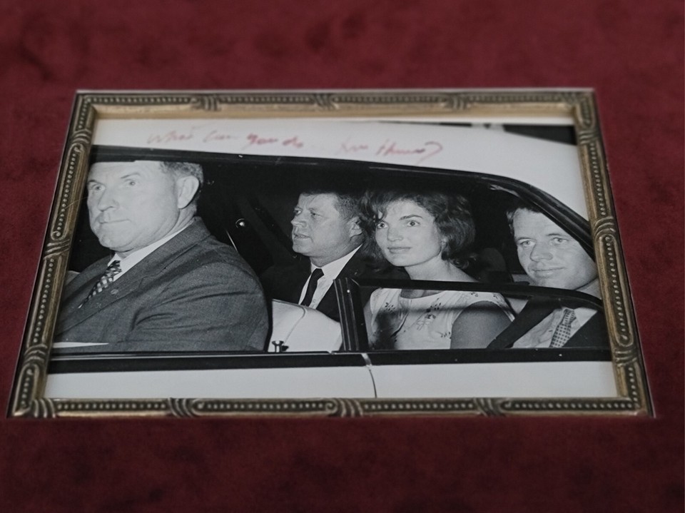 RARE 1961 US President John Kennedy JFK Signed Photo Inscribed "WHAT ...