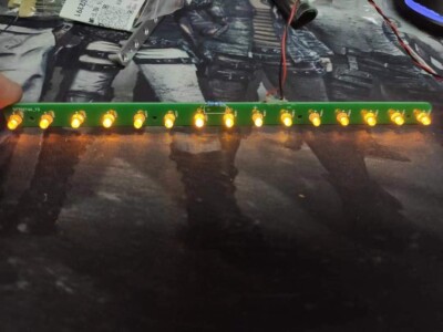 Front Bumper LED/PCB 1pcs for 1/14 tamiya king grand hauler DIY Bumper ...