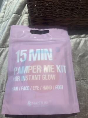 NEW 15 MIN PAMPER ME KIT FOR INSTANT GLOW -7 MASKS EYE, FACE, HANDS ...
