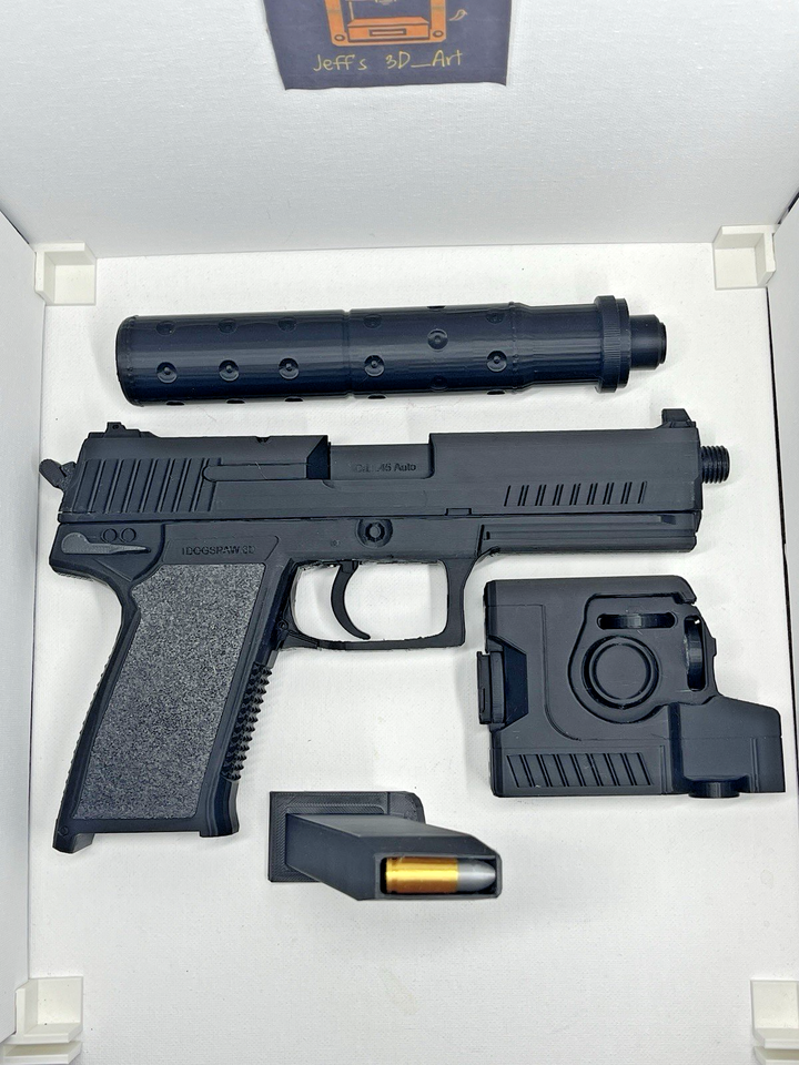 MGS1 Mk23 SOCOM Pistol Hand Gun 1:1 Scale Model Black | eBay
