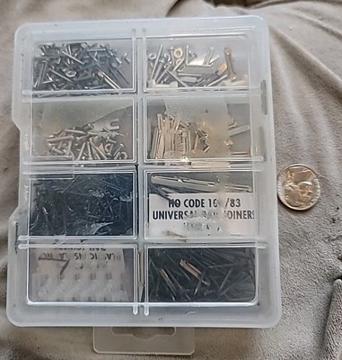 LOT of HO scale train repair assembly parts Track Nails Screws Joiners ...