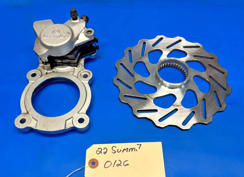 22 SkiDoo Summit Brake Caliper Pad Rotor Renegade 850 800 XRS XS Gen 4 ...