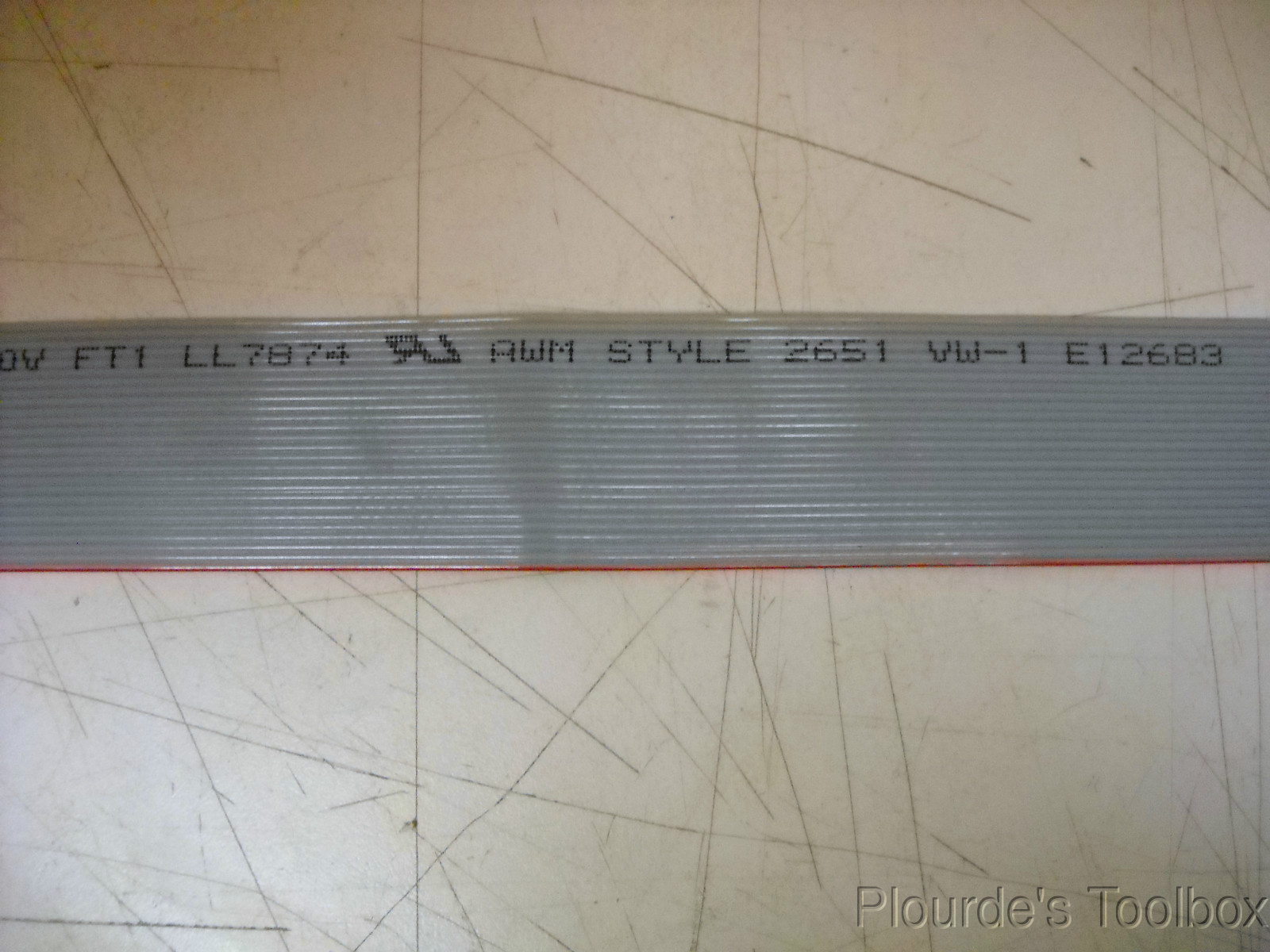Approx 77ft x 1-5/16" Wide Belden T 26 AWG Ribbon Cable, LL7874, 9L2802 ...
