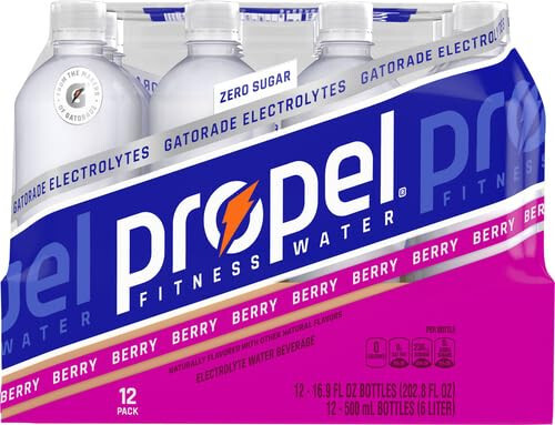 (12 Pack) Propel Berry Electrolytes & Vitamins Sport Water, No Sugar ...