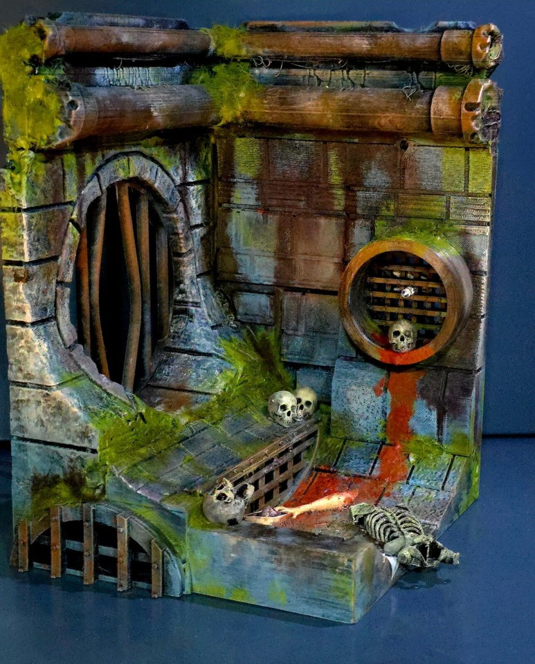 Custom DIORAMA Pennywise SEWER IT Dancing Clown 1:10 Scale -for 7 ...