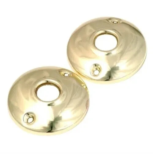 First Watch Door Knob Roses Pair (2) Brass Rosettes 2.5" 1136 | eBay