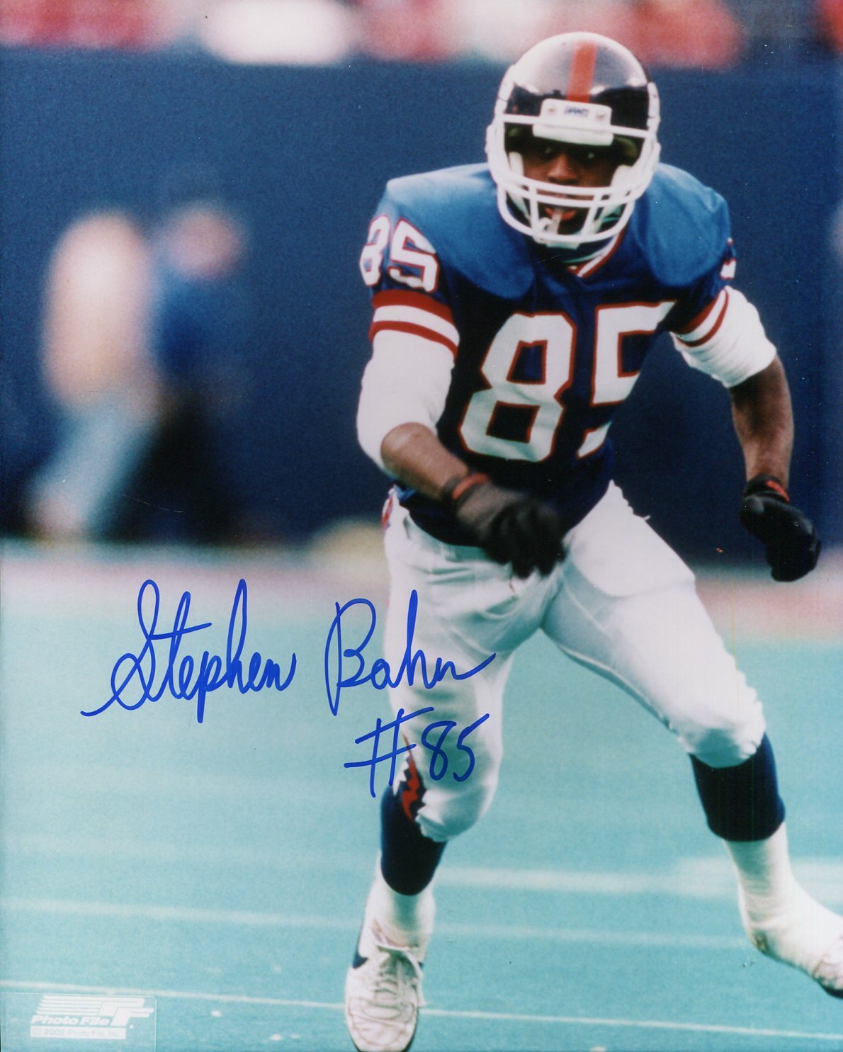 Stephen Baker New York Giants Super Bowl Champ Fresno St Signed ...