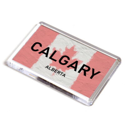 FRIDGE MAGNET - Calgary - Alberta - Canada Flag | eBay UK