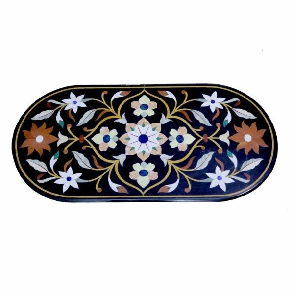 48" x 22" Marble Table Top Inlay Beautiful Handmade Work Home Decor | eBay