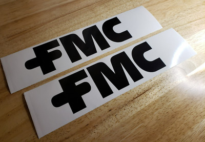 FMC Farm Equipment Decals Stickers Implement Gloss BLACK 18X5.5" (2 ...
