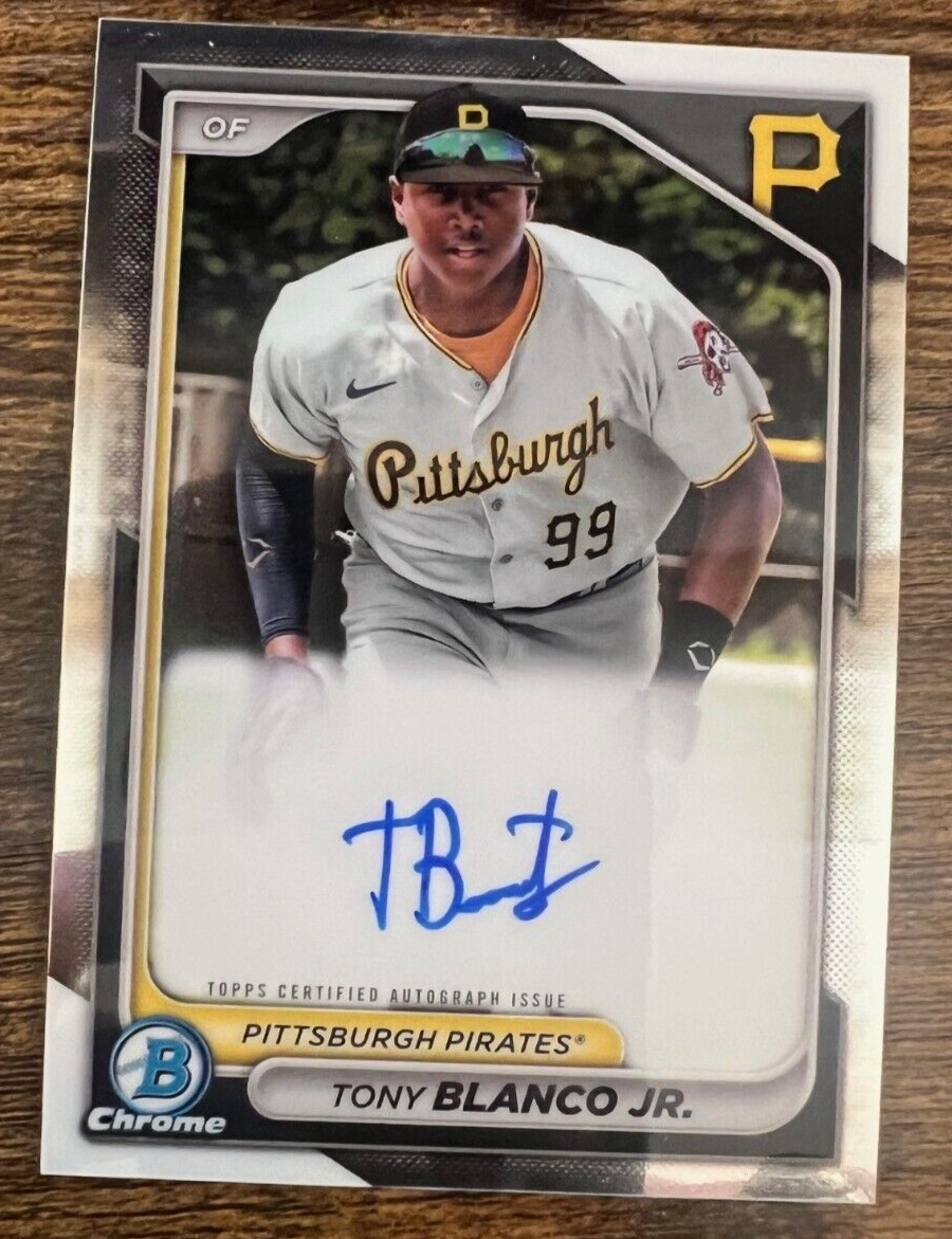 Tony Blanco Jr 2024 Bowman Chrome Prospects On Card Auto #CPA-TB ...