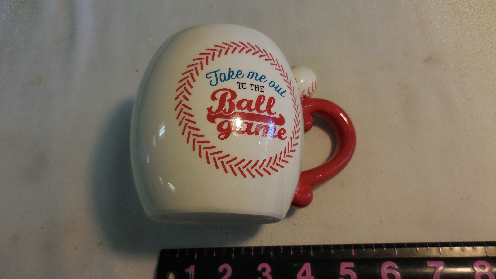 Baseball Coffee Cup Mug Take Me Out To The Ball Game Ballgame Ceramic ...
