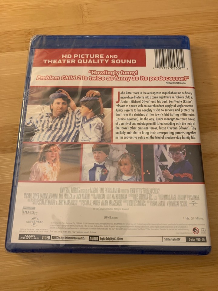 Problem Child 2 Blu-ray (1991) Gilbert Gottfried, John Ritter ~ SEALED! 191329053072 | eBay