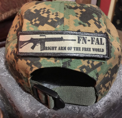 1x4" FN FAL Morale Patch Tactical Military USA Hook Badge Army Flag ...