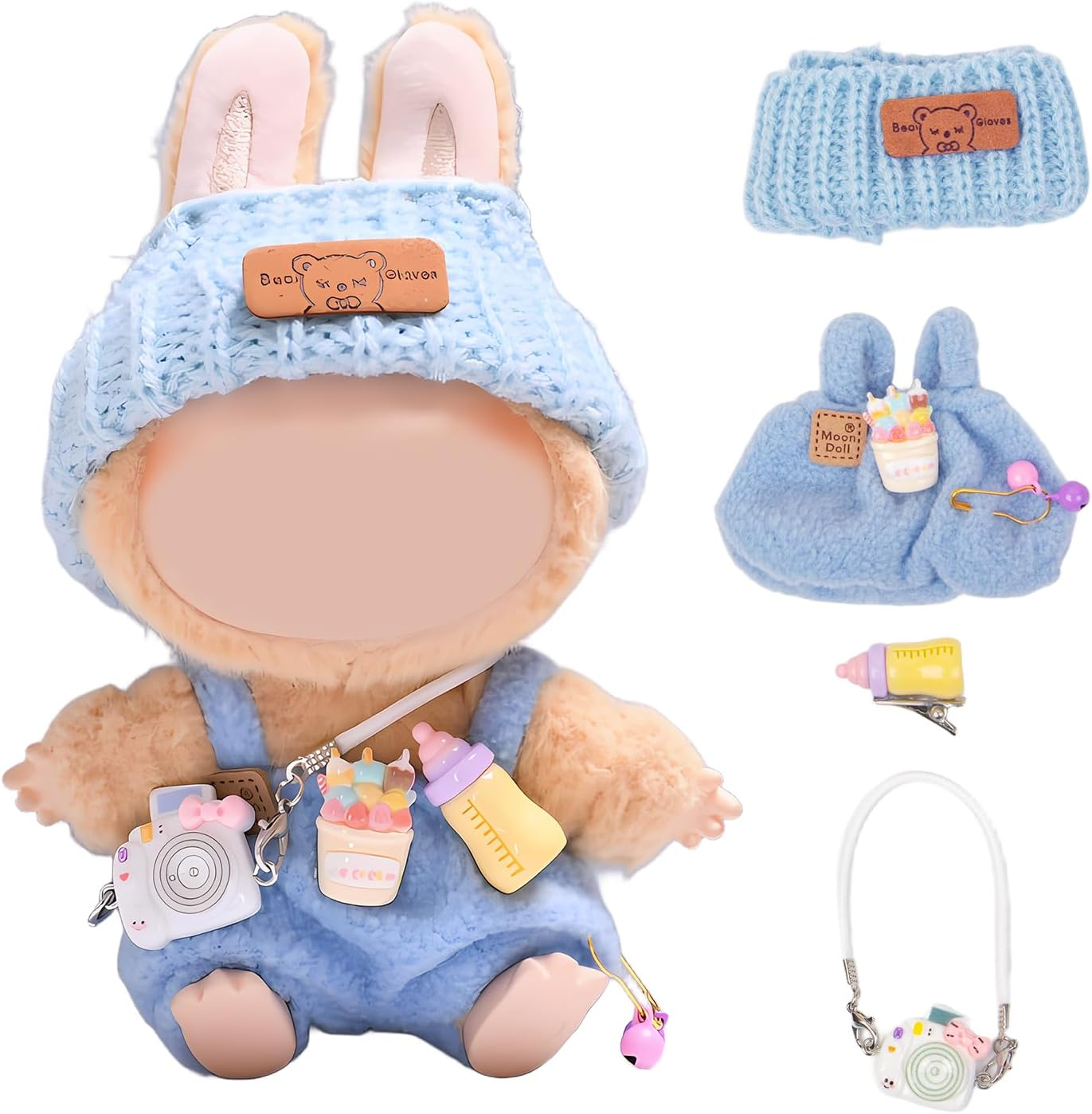 Chic Plush LA Boo-Boo Doll Clothes Set w/Accessories, Purple Feeder Set ...