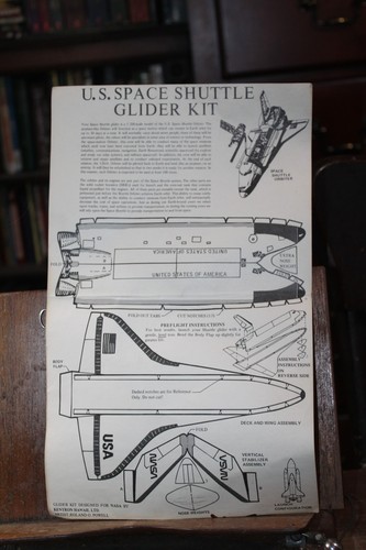 1979 US Space Shuttle Glider NASA Original Cardstock | eBay