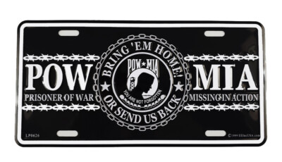 POW-MIA Aluminum Military License Plate NEW LP0626 | eBay