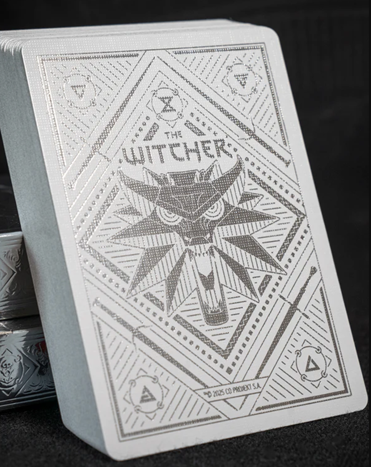 The Witcher Playing Cards Deck PLATINUM EDITION Silver Foil Box Ciri ...