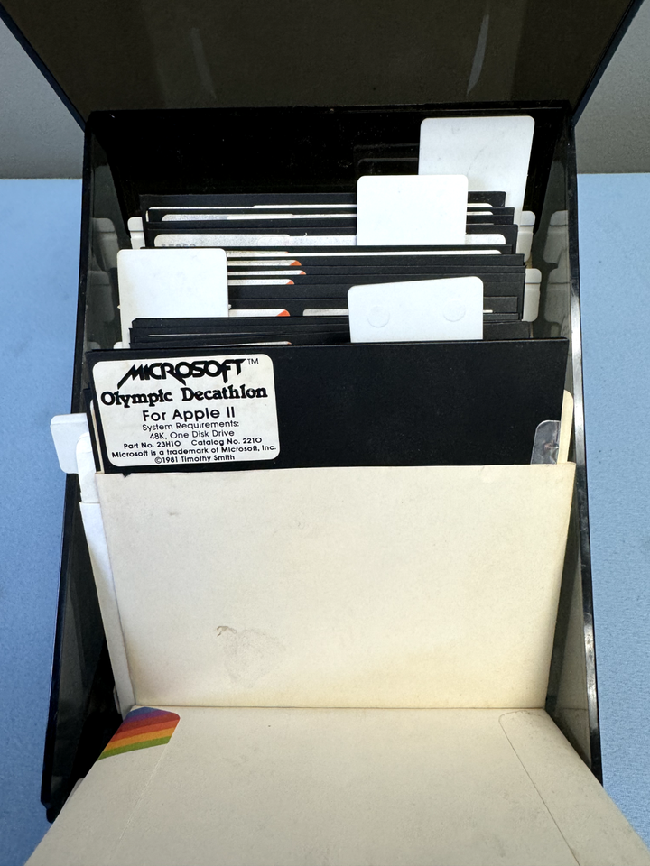 Vintage Apple II Plus Computer w/ Silentype Printer, Disk Drive ...