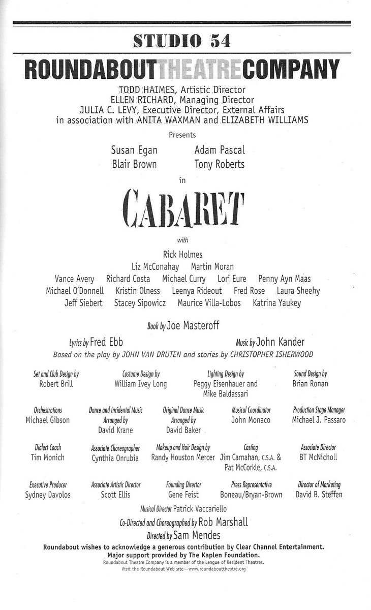 Cabaret D'adam Pascal
