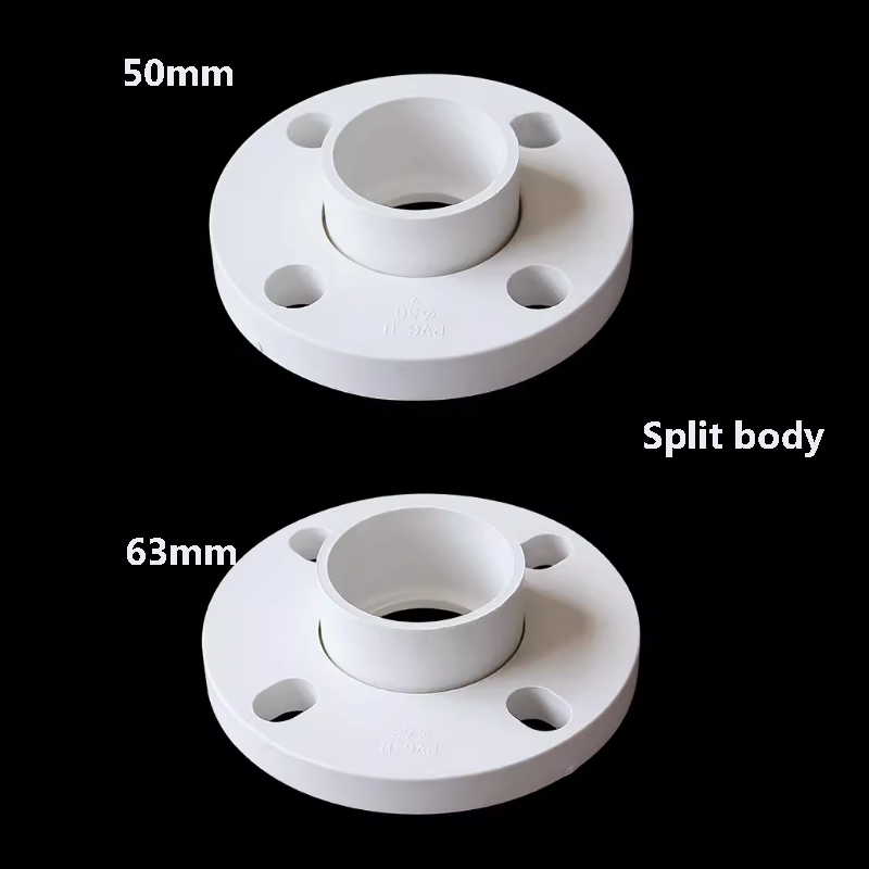 PVC Water Supply Pipe Wall Mount Floor Flange Fittings ID 20-200mm ...