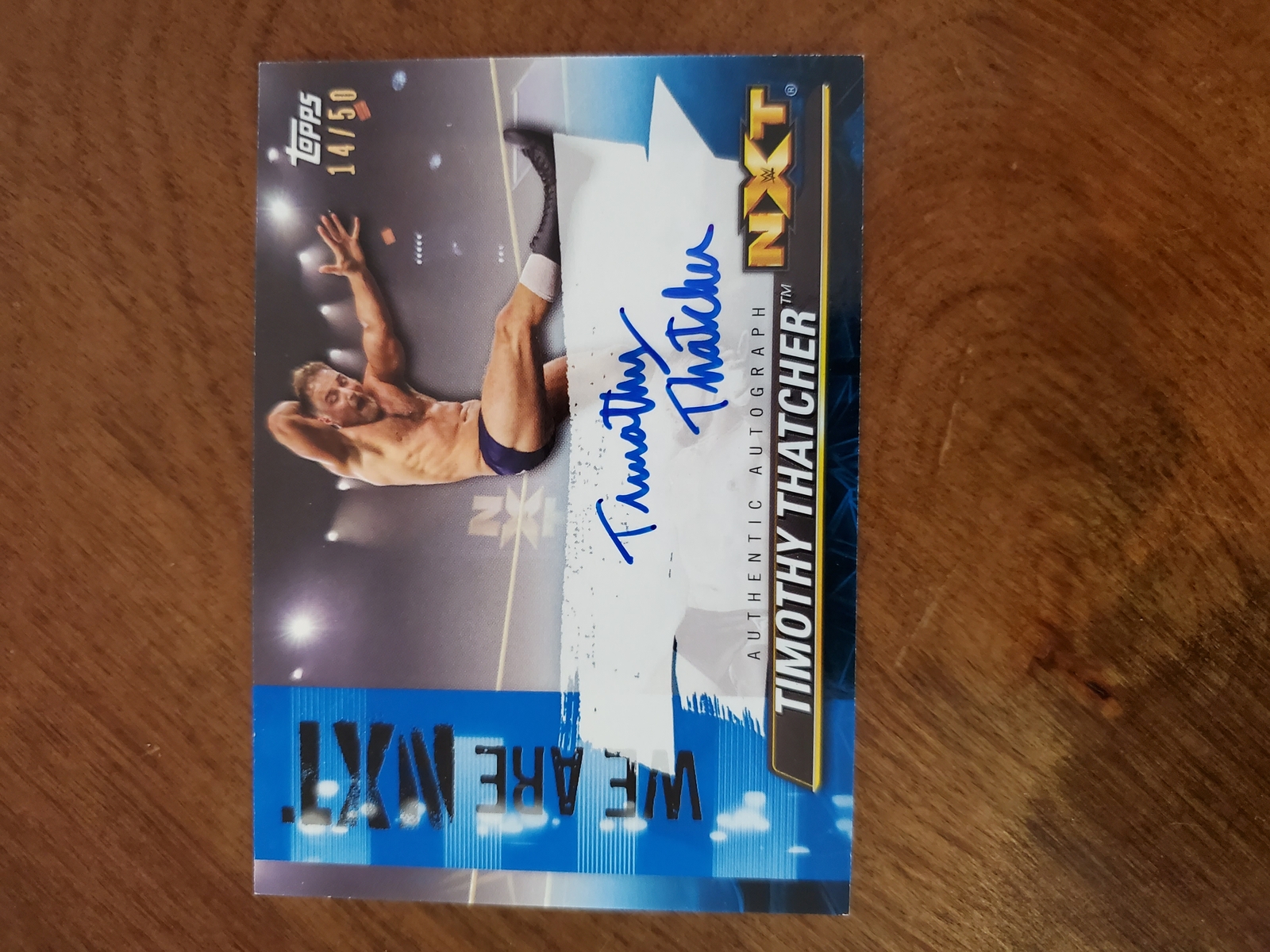 2021 Topps NXT We Are NXT Blue Auto Timothy Thatcher 14/50 | eBay