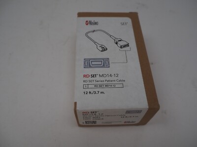 Masimo RD SET MD14-12 SpO2 Patient Cable Ref. 4081 Free Shipping New in ...