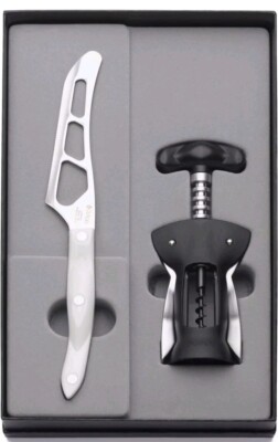 Cutco Wine and Cheese Set in Gift Box **BRAND NEW ** RARE White Handle ...