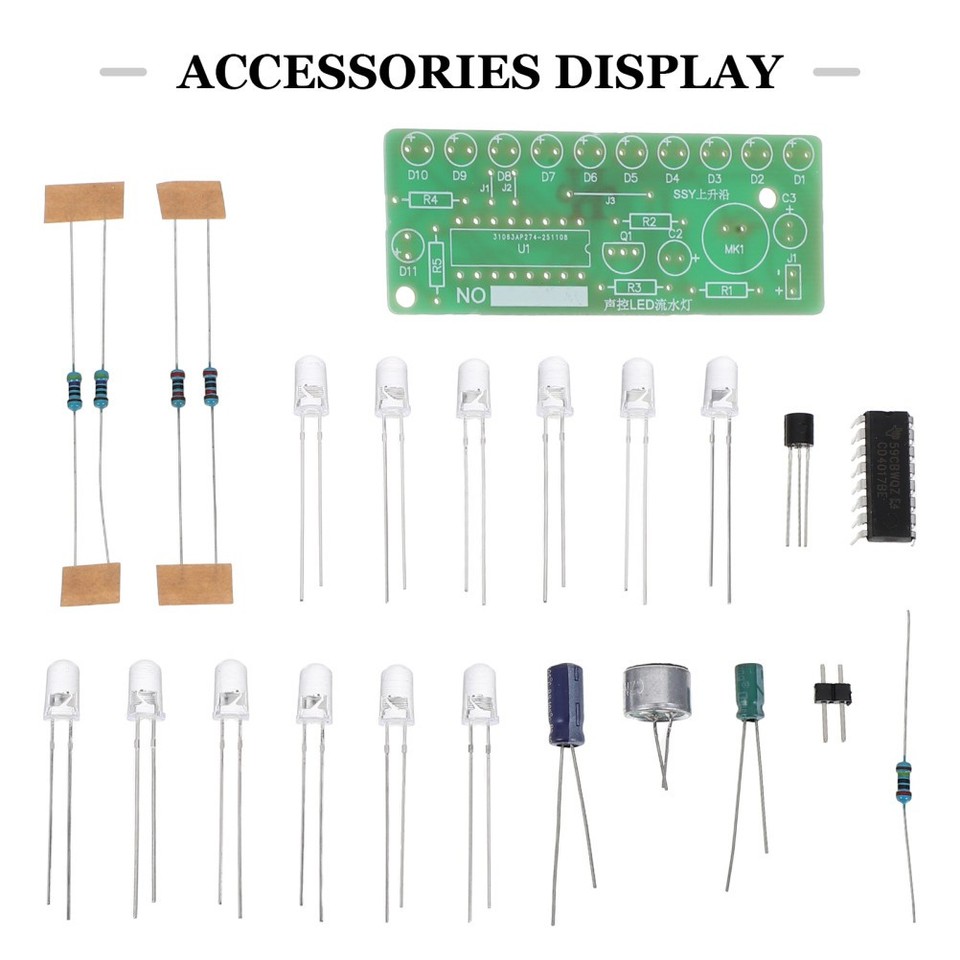 2 Set Voice Controlled Running Kit Colorful DIY Soldering | eBay Australia