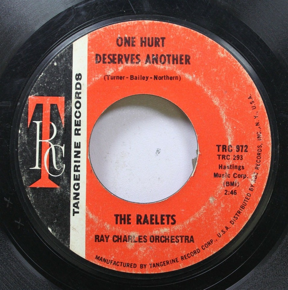 Hear! Northern Soul 45 The Raelets - One Room Paradise / One Hurt ...