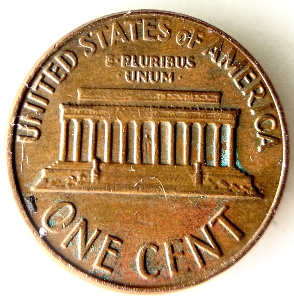 1969 D floating-roof penny, no FG initials on reverse. | eBay