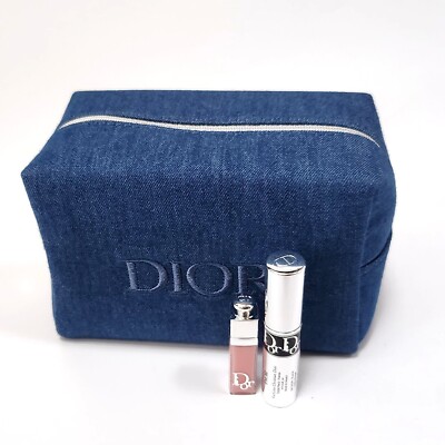 Christian Dior Makeup Eye & Lip Set with Blue Denim Cosmetic Maekup ...
