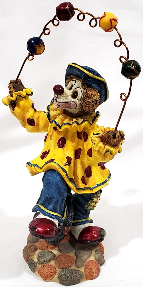 Friends of Boyds LIFE'S A JUGGLE Figurine teddy bear circus clown on ...