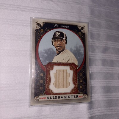 2023 Allen & Ginter Bernie Williams Bat Relic | eBay