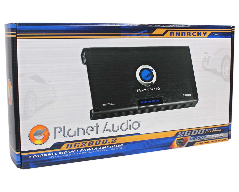New Planet Audio Anarchy AC2600.2 2600 Watt 2 Channel Car Amplifier Amp ...