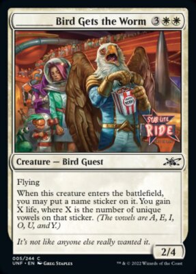 Magic the Gathering (mtg): UNF: _____ Bird Gets the Worm - Foil | eBay