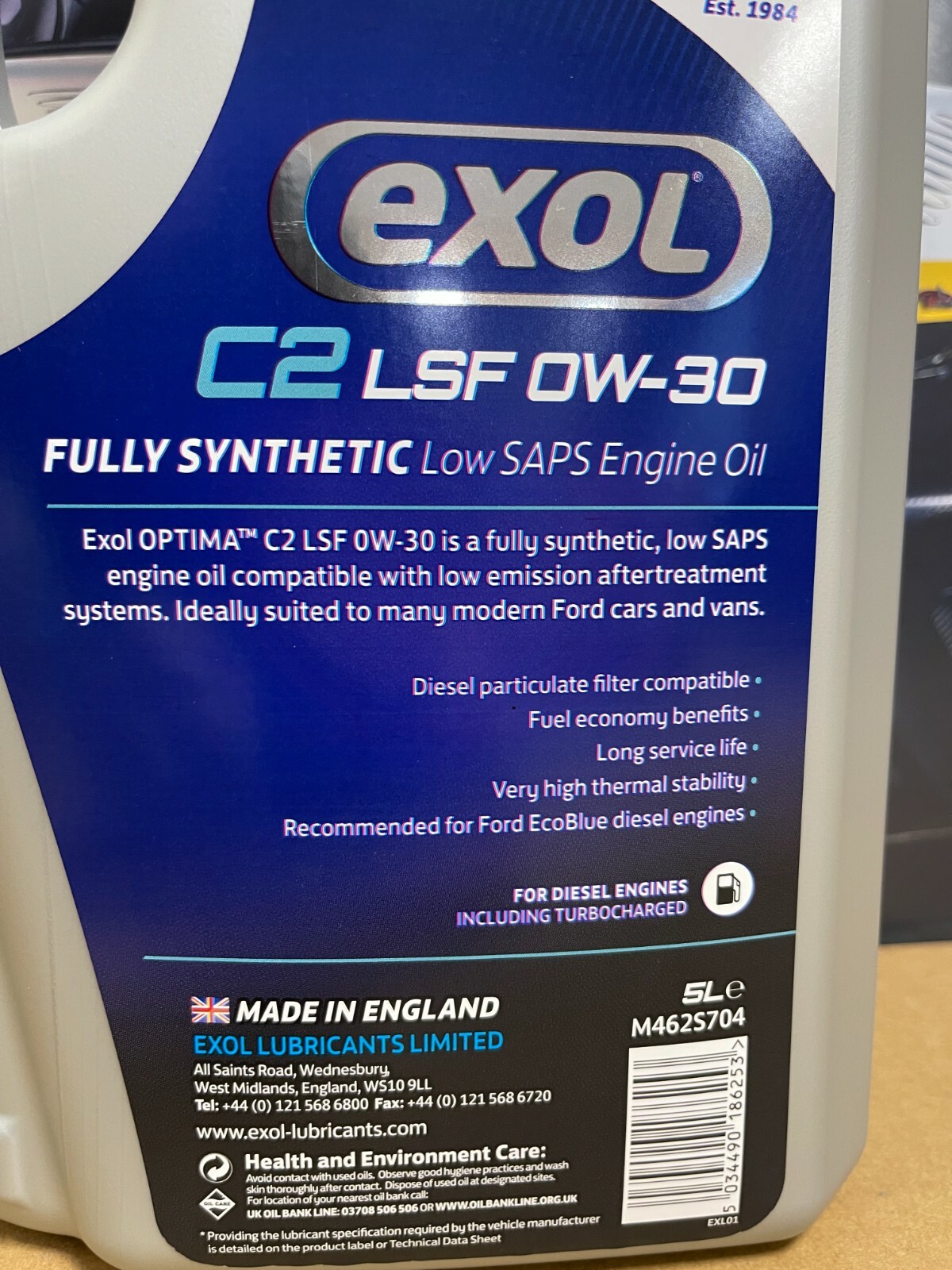 Transit Custom 2016- 2.0 Ecoblue Service Kit *** GENUINE FORD OIL ...
