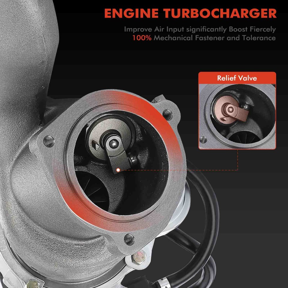 Turbo Turbocharger w/ Exhaust Manifold for Volvo S40 04-11 C30 C70 V50 ...