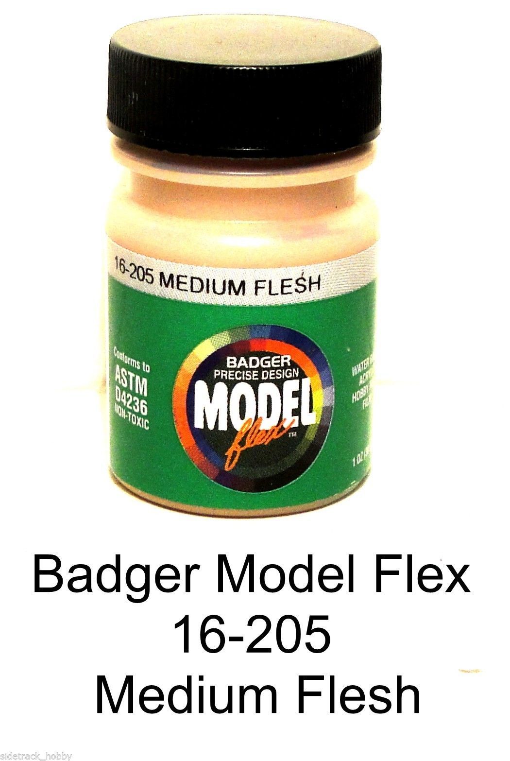 Badger Model Flex 16-205 Medium Flesh 1 oz Acrylic Paint Bottle | eBay