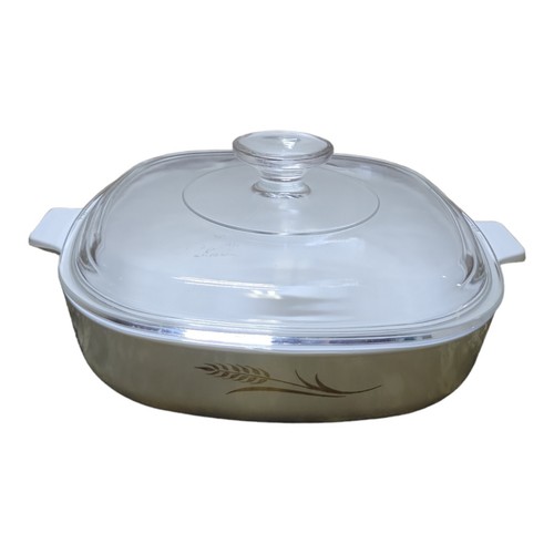Vintage Corning Ware Brown Wheat W-9-B Casserole Baking Dish & Lid | eBay