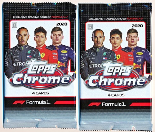 (x2) 2020 Topps Chrome F1 Hobby Pack - 4 Cards | eBay