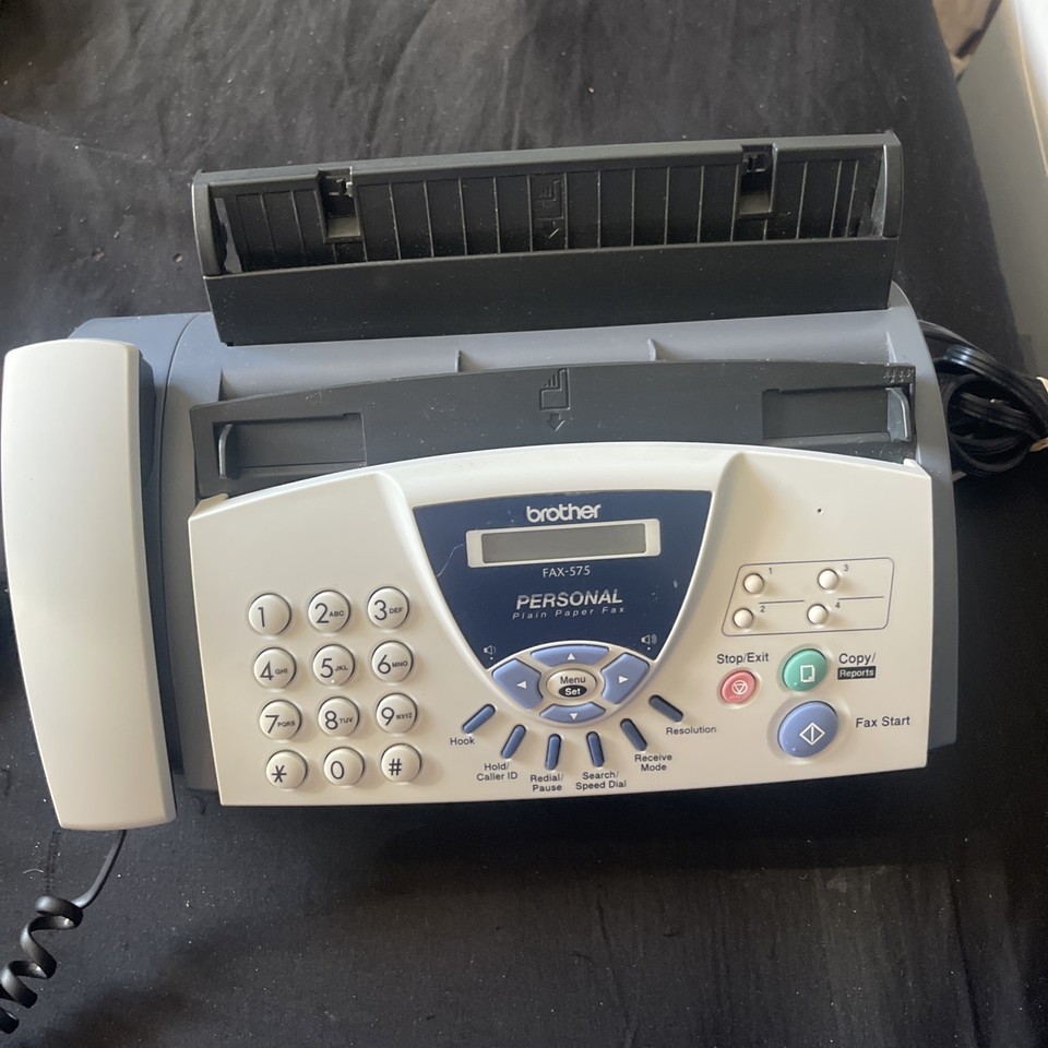 Brother FAX-575 Personal Office Fax Machine W/ Phone & Copier Facsimile ...