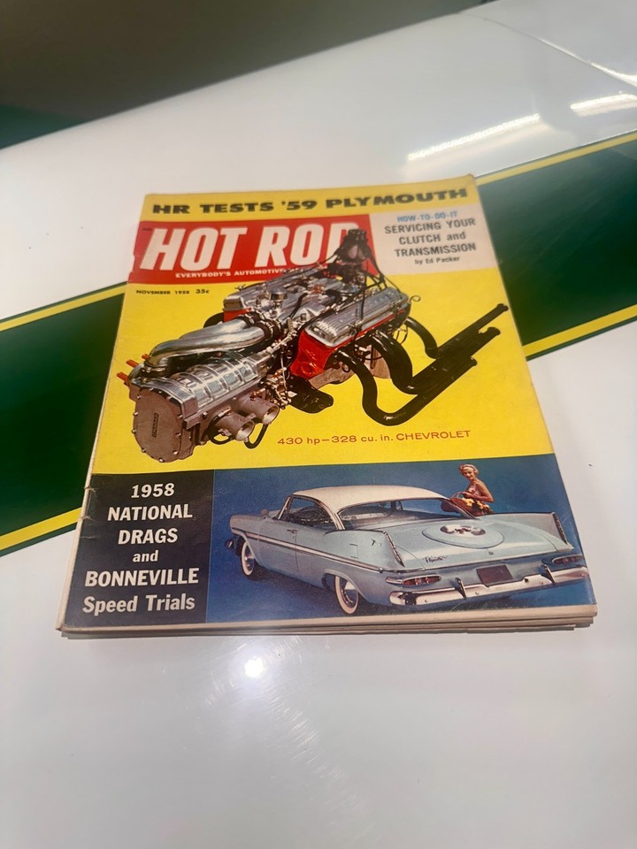 November 1958 Hot Rod Magazine National Drags Bonneville Trials 59 ...