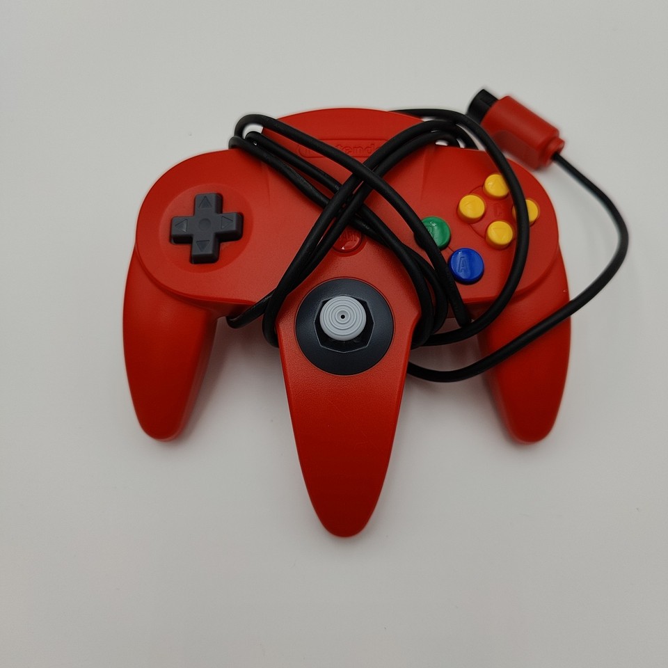 Official OEM Nintendo 64 N64 Red Controller CIB Complete In Box Great ...