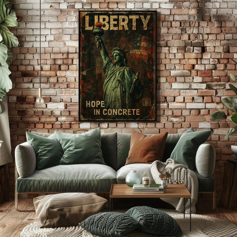 Statue of Liberty Vintage Art Political or Propaganda Poster 24x36 | eBay